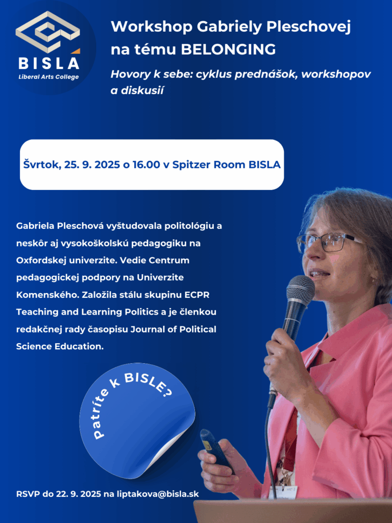 Workshop Gabriely Pleschovej na tému BELONGING - BISLA